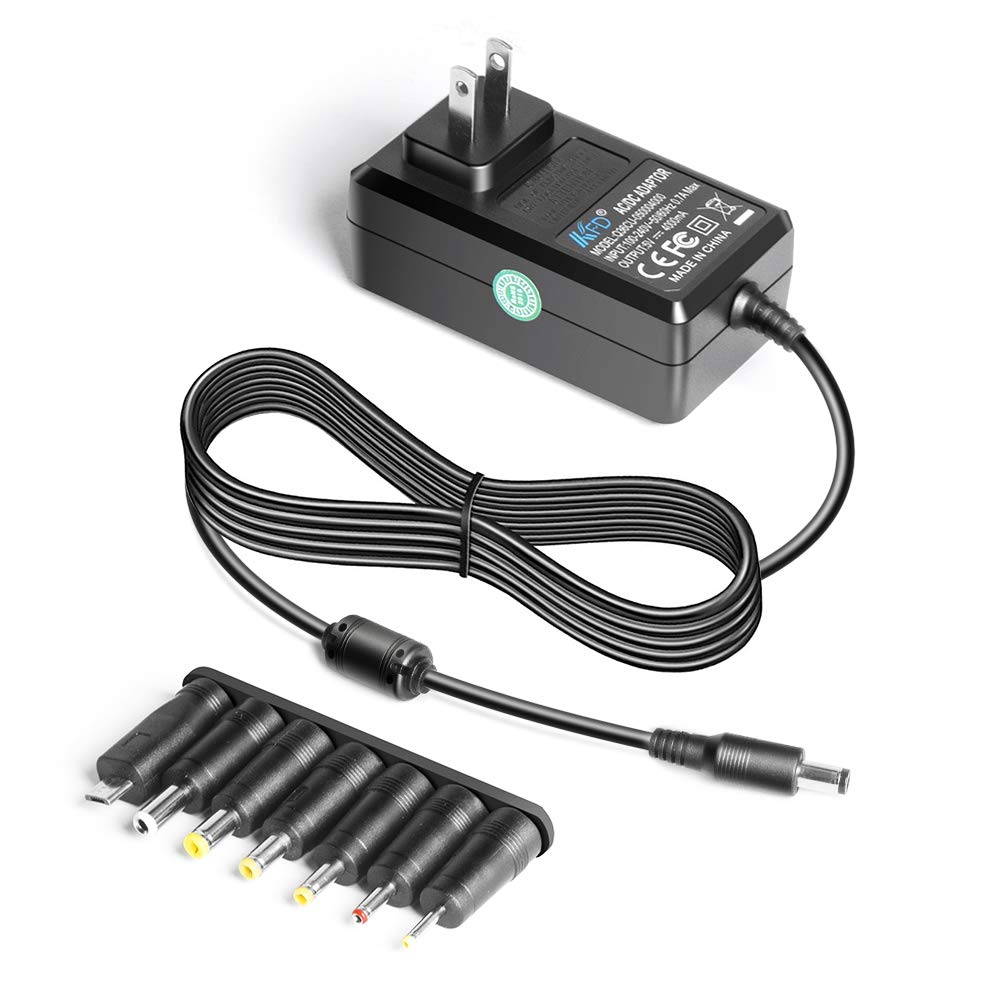 KFD 5V Power Supply Universal Charger for Sony SRS-XB30 SRS-XB21 SRS-XB31 SRS-XB20 Speaker,CD Player,Kindle Fire Tablet,Nextbook,TV Box,CCTV,LED Light,Baby Monitor Camera,Router,Toys,DJ Controller