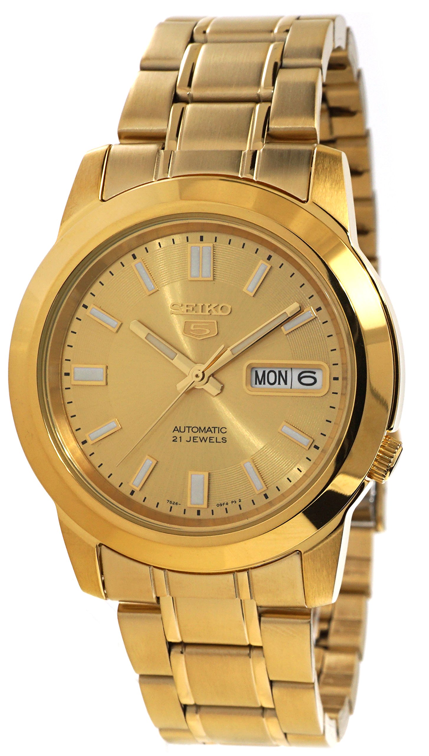 Seiko unisex-adult 5 Classic Automatic Gold Tone Watch SNKK20K1