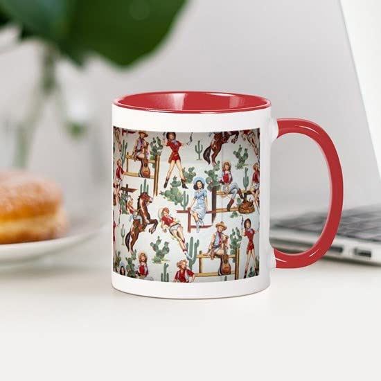 CafePress Cowgirl Pin Up Mug Ceramic Coffee Mug, Tea Cup 11 oz