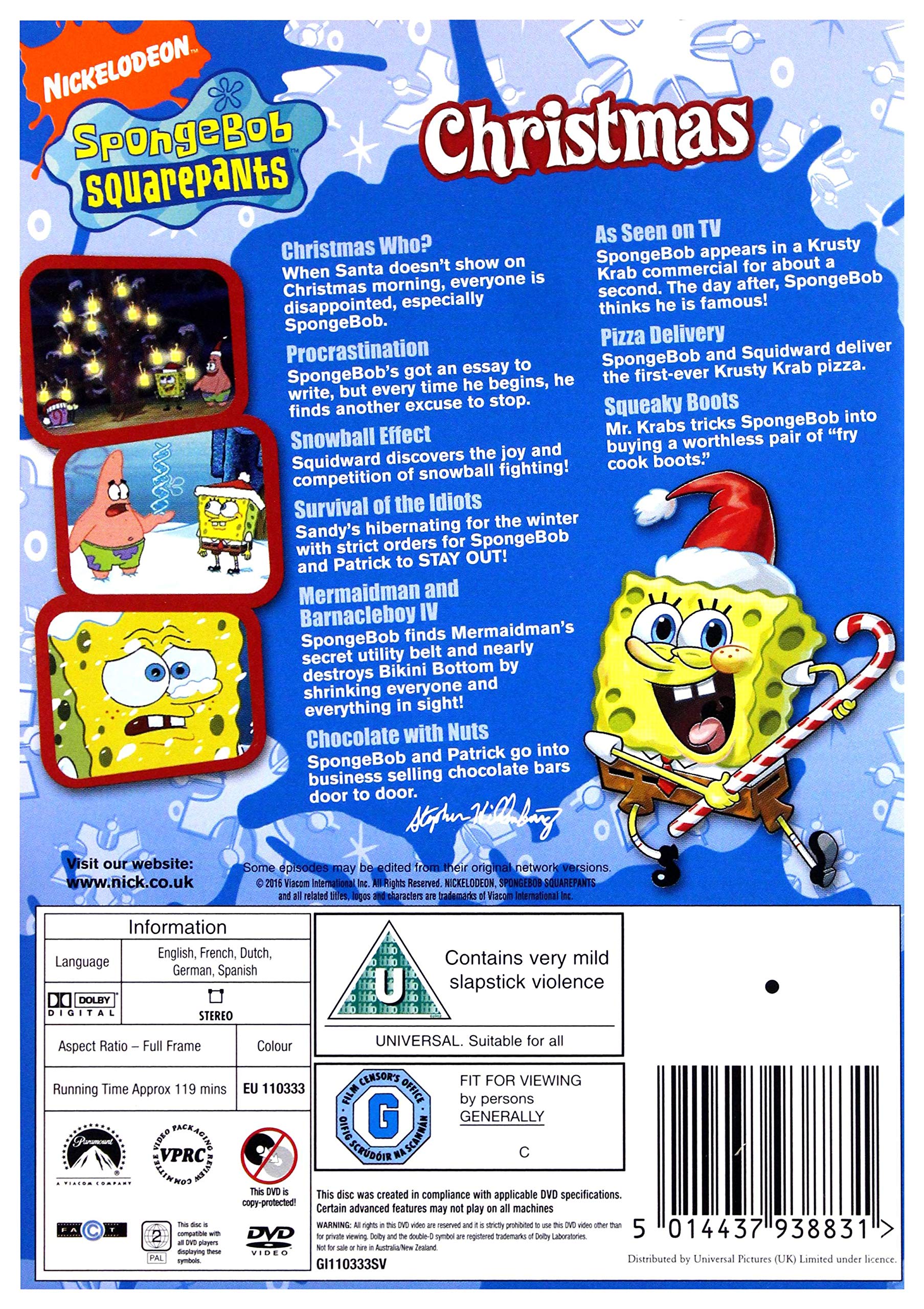Spongebob Squarepants: Christmas [DVD]