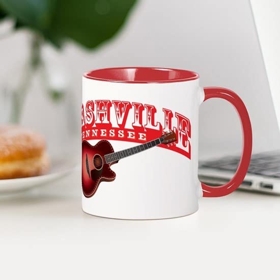 CafePress Nashville Guitar Mug Ceramic Coffee Mug, Tea Cup 11 oz