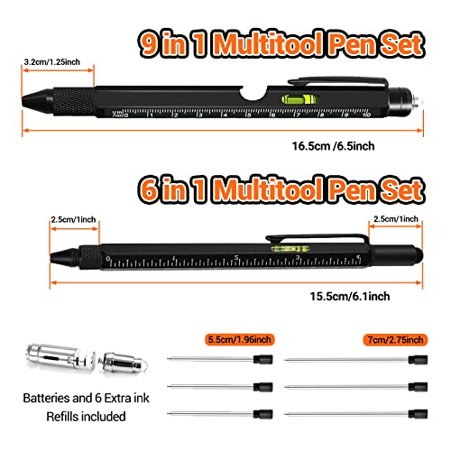 WEARXI Gifts for Men, Stocking Stuffers for Men Magnetic Wristband, Tool Gifts for Men Who Have Everything, 9 in 1 Multitool Pen Set Tech Gifts for Men,