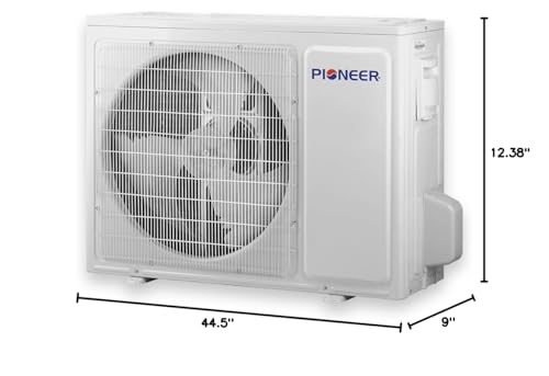 Pioneer® Hyperformance™ 18,000 BTU 20.5 SEER2 Ductless Mini Split Inverter++ Wi-Fi Enabled Air Conditioner Hyper Heat Pump Full Set