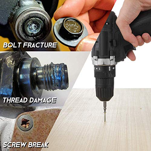 Gifts for Men and Women - Damaged Screw Extractor Kit Stripped Screw Extractor Set DIY Hand Tools Gadgets Gifts for Men Broken Bolt Extractor Screw Remover Sets
