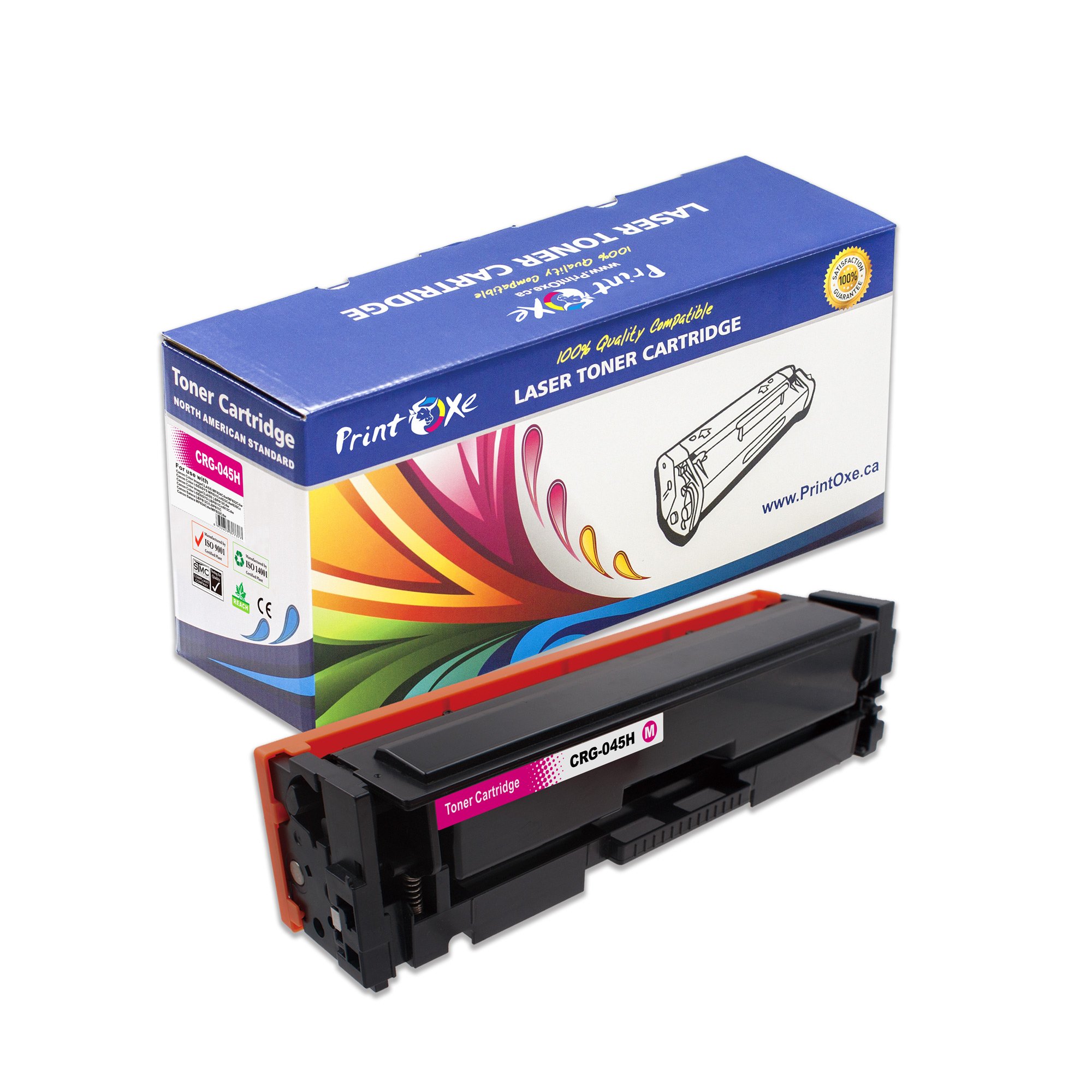 PRINTOXE™ Compatible Set Replacement for CRG-045H of 4 Toner Cartridges 045 for Canon Color imageCLASS MF634Cdw MF632Cdw LBP612Cdw & i-SENSYS MF631Cn MF633Cdw MF635Cx LBP611Cn LBP613Cdw & Satera