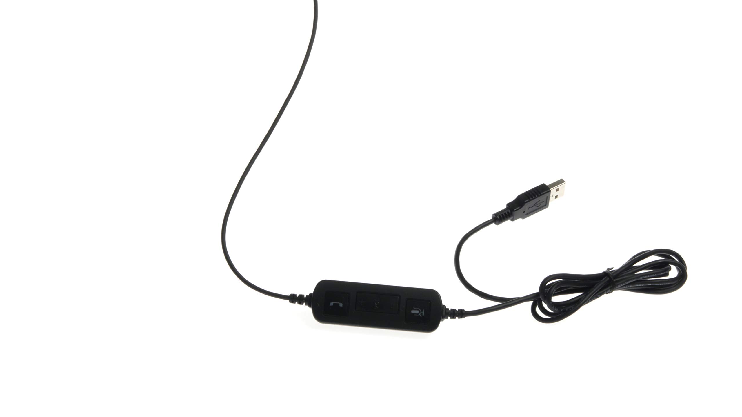 IPD IPH-510 USB Adapter Phone Cable w/ON/Off Button Compatible with PC Soft Phones - Microsoft Teams, Skype, Zoom, Avaya & Cisco Jabber IPH-510 Headphones Wired USB Telephone Adapter Phone Cord