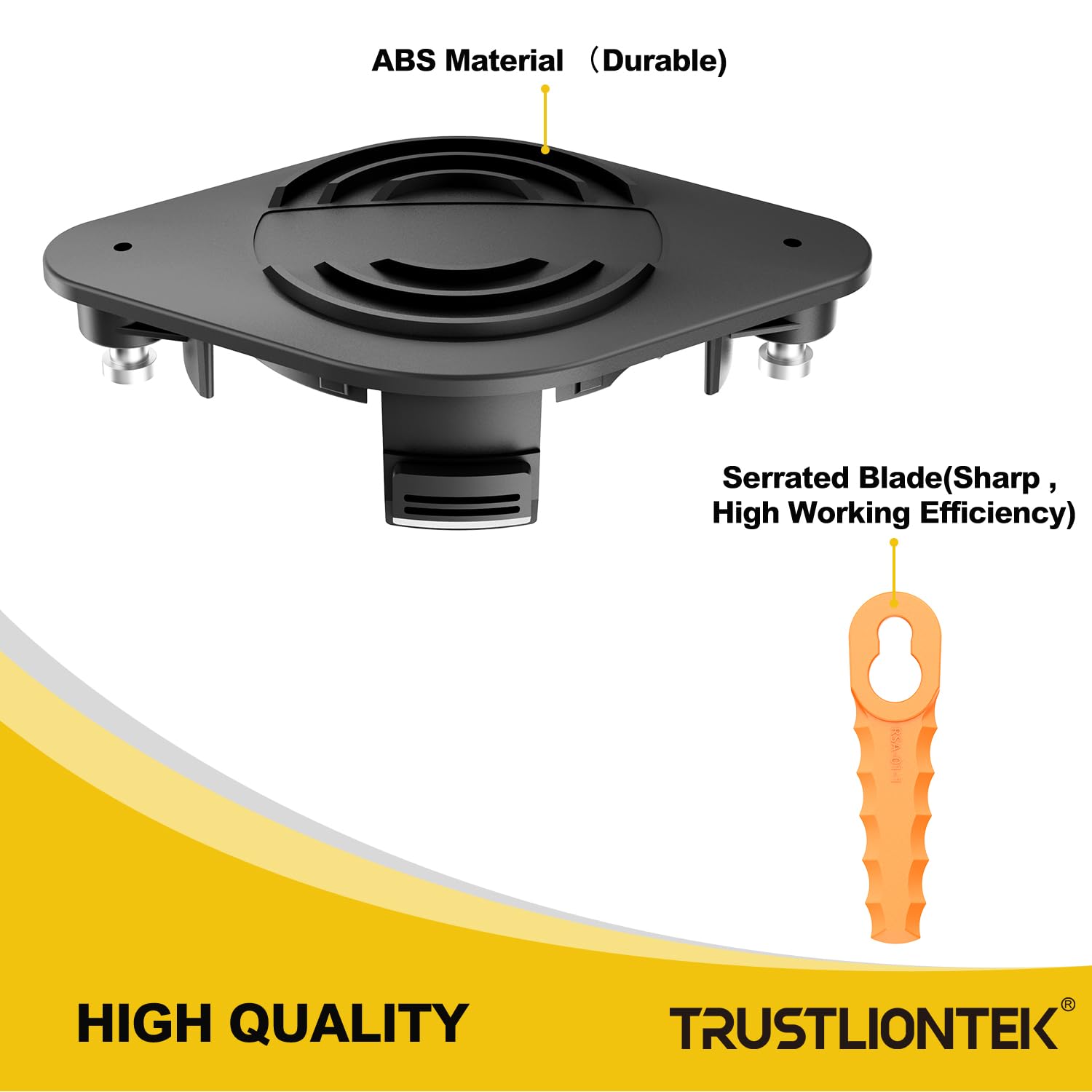 TRUSTLIONTEK Trimmer Blades Head Replacement Spool,Compatible with Black & Decker GH900 GH600 LST522 LCC140，Can Replace AF1003ZP，AF-100-32P Replacement spools. (1+10 Blade), TLHGB-01-BD
