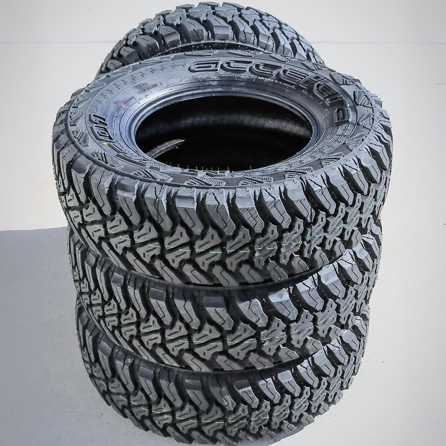 Accelera M/T-01 Mud Off-Road Light Truck Radial Tire-LT235/75R15 235/75/15 235/75-15 104/101Q Load Range C LRC 6-Ply BSW Black Side Wall