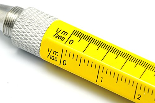 Screwdriver Pen Pocket Multi-Tool By EdgeWorks β Multi-Functional & Sturdy Aluminum DIY Tool, With Screwdriver, Stylus, Bubble Level, Ruler & Phillips Flathead Bit, Unique Gift Idea - Yellow
