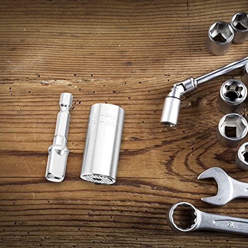 DOITOOL Men’s Gift Universal Socket Hex Axle Tool Axle Wheel Hub Axle Spindle Socket Adapter Power Drill Adapter Stocking Stuffer Treats