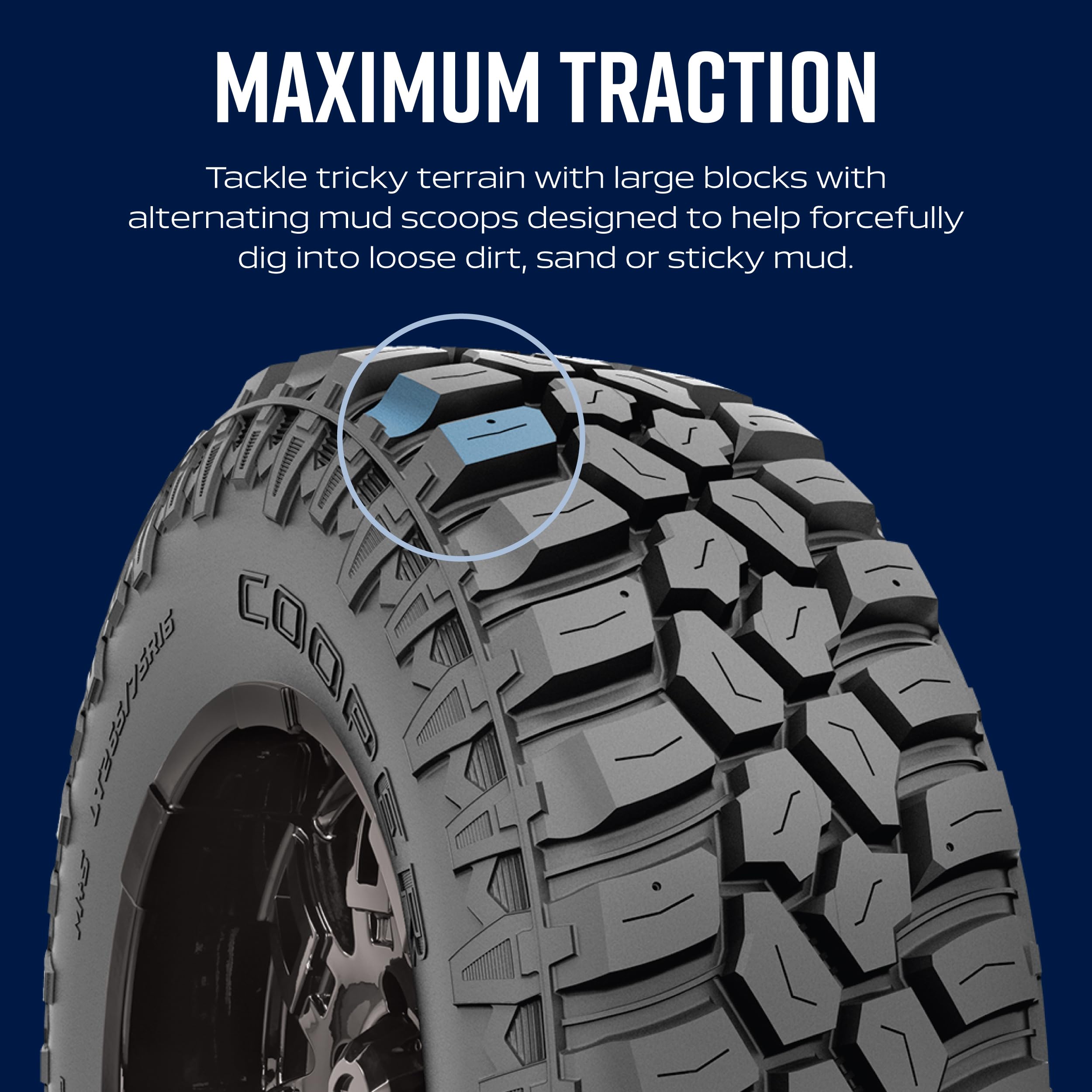 Cooper Evolution M/T All-Terrain Tire, 33X12.50R15LT 108Q, Set of 1