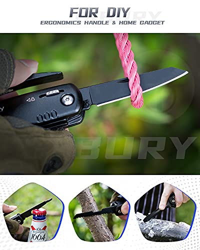 BIBURY Hammer Multitool Camping Tool, 12 in 1 Survival Gear Outdoor Multi Tool with Safety Lock, Cool Gadgets Survival Multi-Tool for Outdoor, Camping, Hiking, Christmas Present Stocking Stuffers
