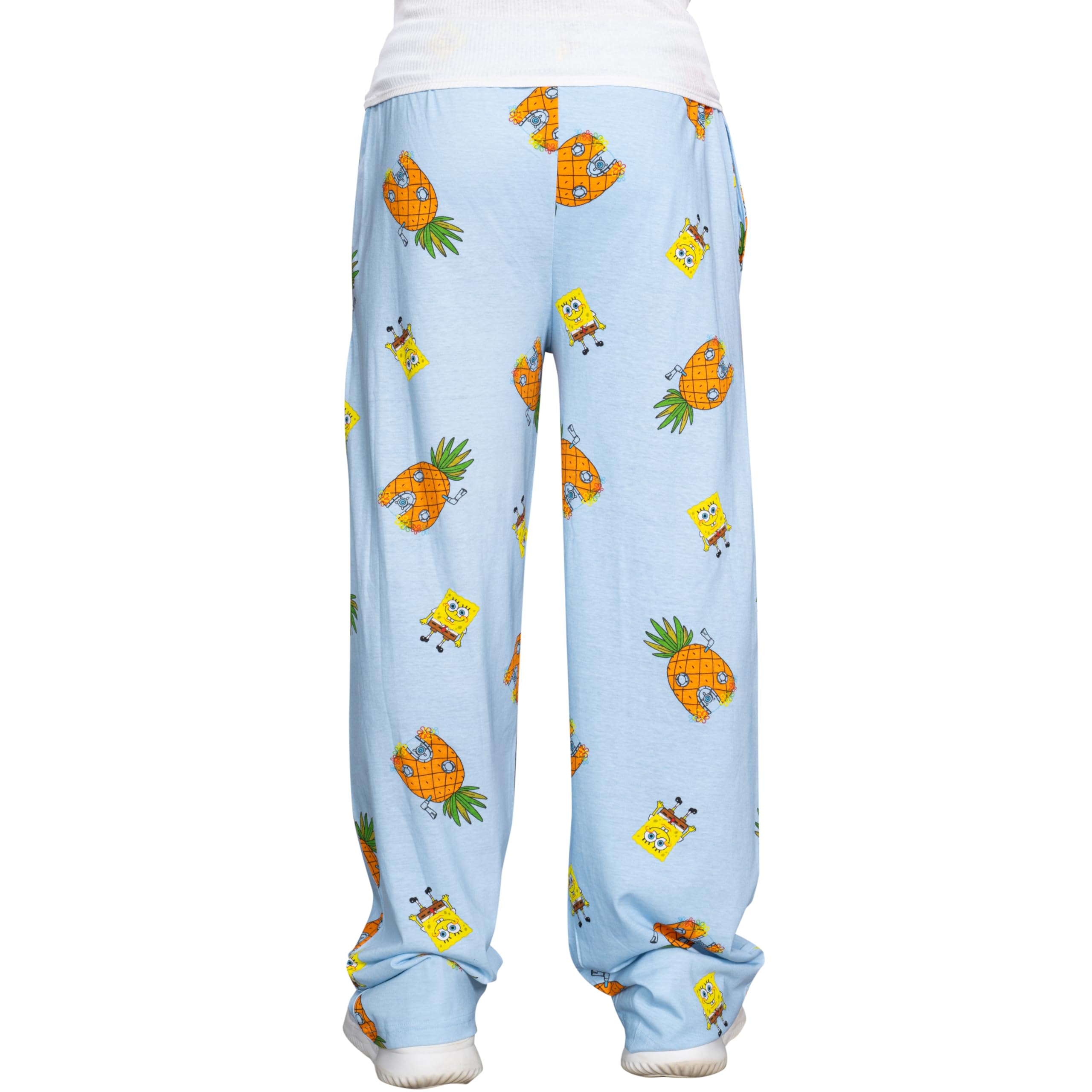 Mad Engine Spongebob Squarepants Pineapple House Lounge Pants - X-Large - Cartoon Pajama Pants - Christmas Pajama Pants - Funny PJ Pants