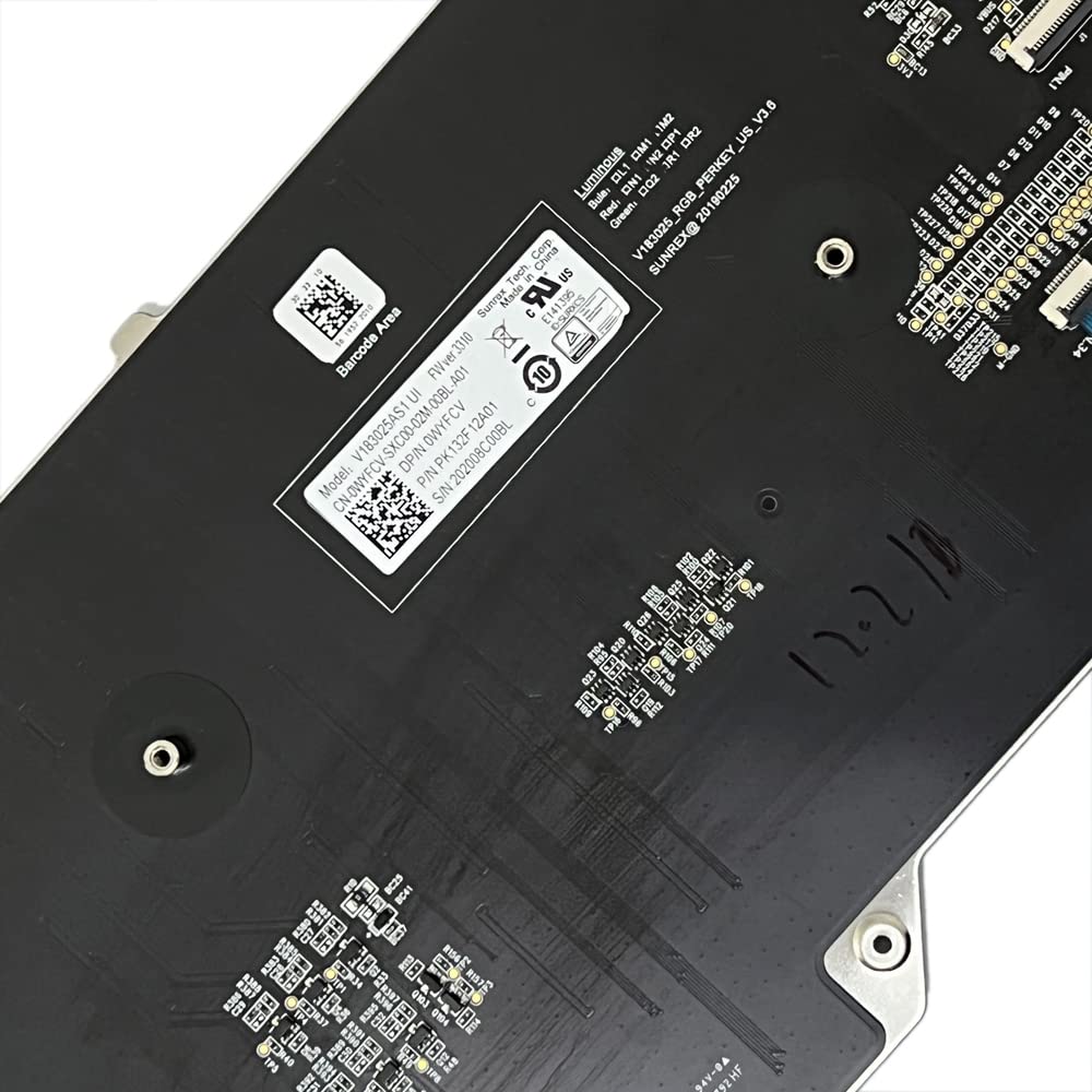 ZAHARA Keyboard with RGB Backlit for Dell Alienware 17 R5 Area 51M PK132F11A01 NSK-EYBBC US