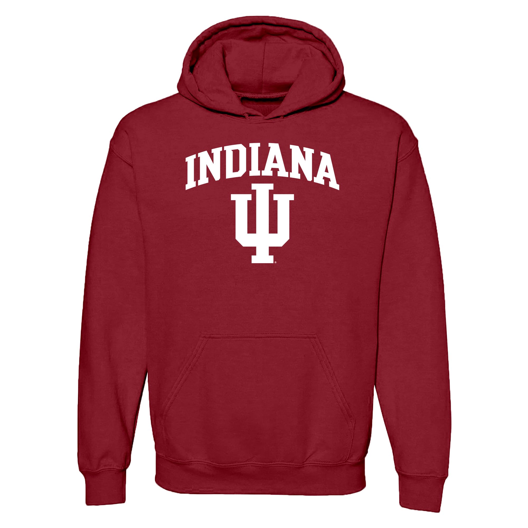 UGP Campus Apparel AH03 - Indiana Hoosiers Arch Logo Hoodie - Large - Cardinal