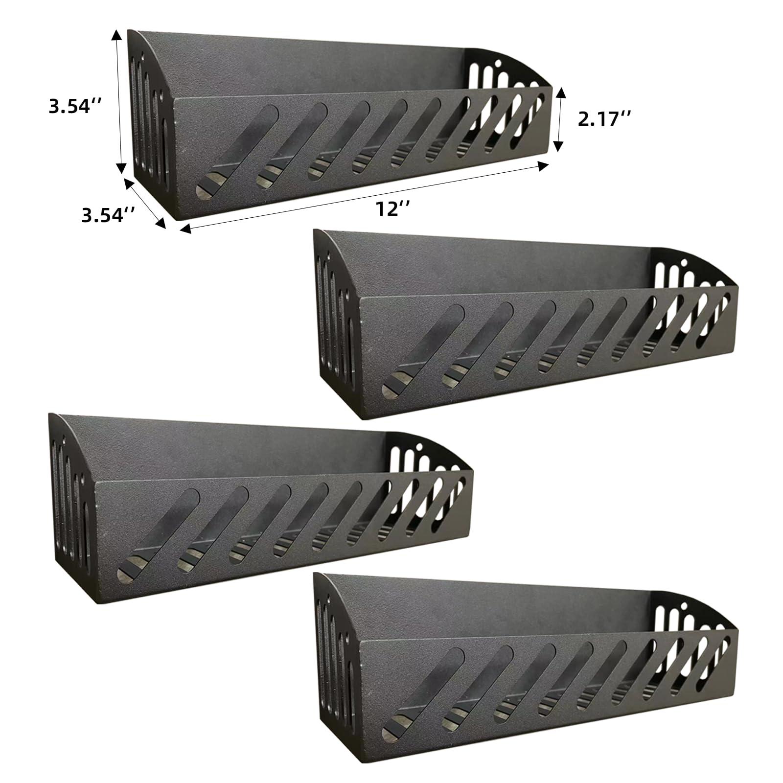 NAFCOOL Magnetic Spice Fridge Rack Shelf Organizer for Refrigerator, 4 Packs Moveable Magnetic Seasoning Organizer Shelves Kitchen Gadgets for Refrigerator Microwave Oven Coffee Maker Washer, 12β Long