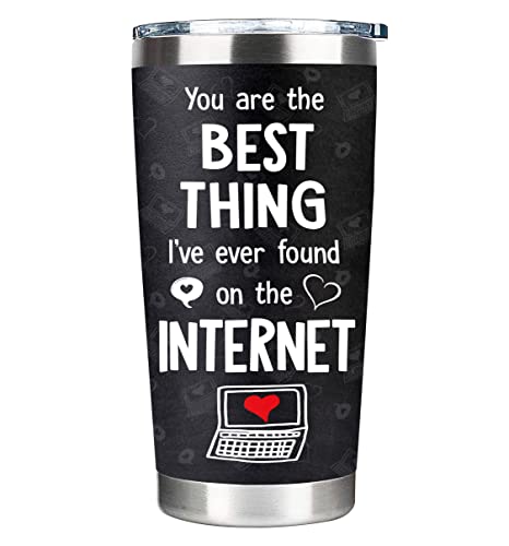 Valentines Day Gifts for Him, Her - Gifts for Boyfriend Husband - Wife Gifts - Gift for Girlfriend - Romantic I Love You Gifts for Him Her - Anniversary Couple Gifts for Valentine - Tumbler 20oz