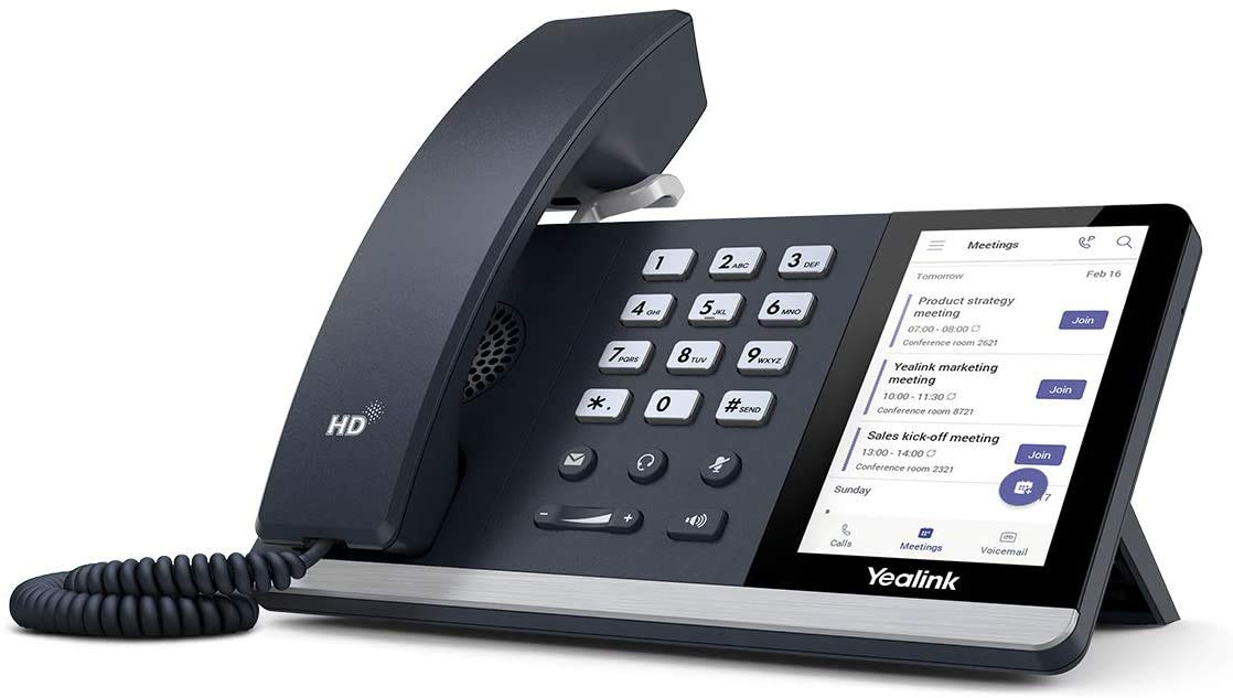 Yealink T55A IP Phone - Corded - Corded - Wall Mountable (Renewed)