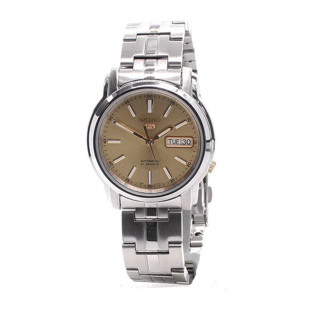 SEIKO Automatic Champagne Dial Stainless Steel Men's Watch SNKL81