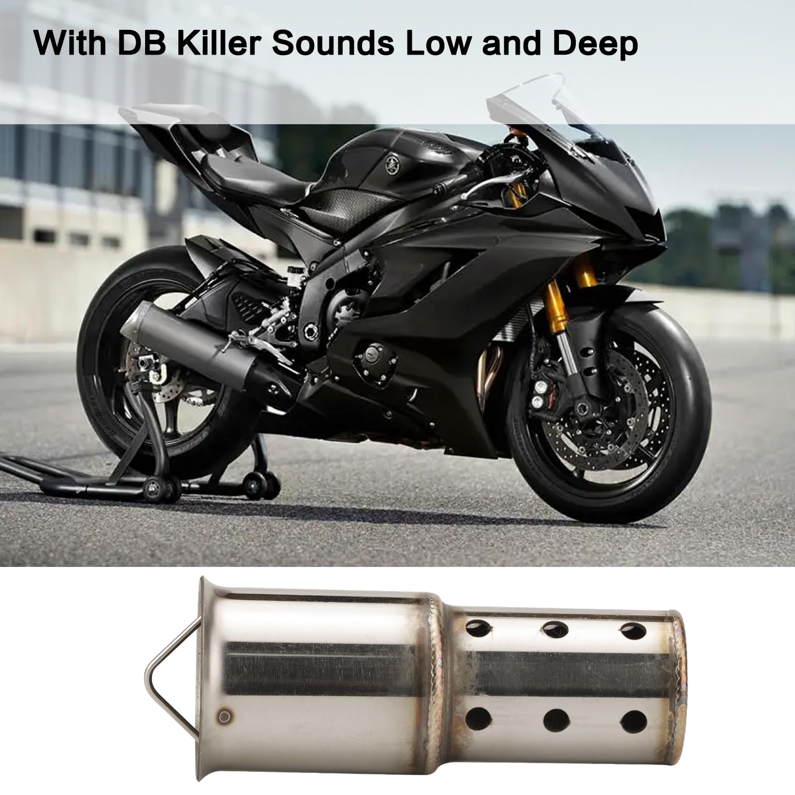Smotrcc universal DB killer 51mm exhasust pipe silencer 2" motorcycle exhaust muffler silencer exhaust baffle Noise Eliminator (Style 1)