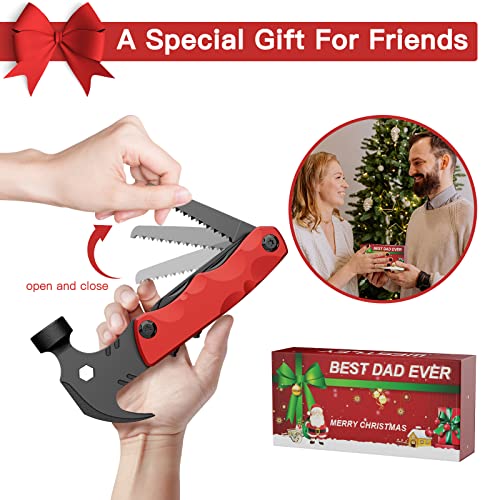 Unique Gifts For Men, WESTELY Multitool, 15 In 1 Survival Gear, 4 Screwdrivers Heads With Magnetic, Lock Function, Multi Tool Camping Gear, Christmas Birthday Gifts For Men, Firefighter Tools