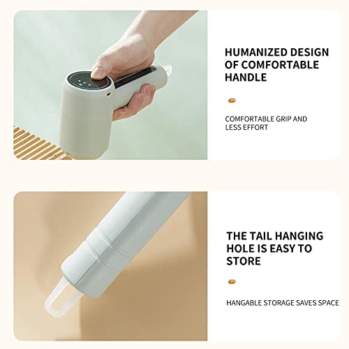 QIUSGE Hand Mixer Electric Eggs Beater Garlic Chopper, Household Small Semi-Automatic Cordless Electric Blender for Kitchen Cooking Baking Cake Egg Cream Yeast Dough (Mint Green)