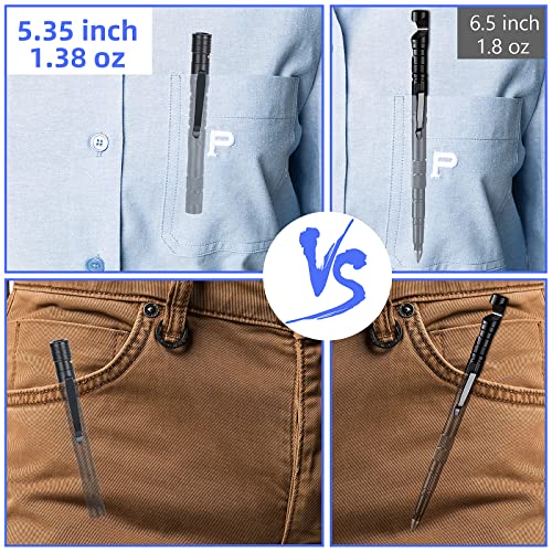 Multitool Tactical Compass Pen Screwdriver Opener with Flashlight,Emergency Whistle Writing Ballpoint Pen and More,Stocking Stuffers for Men, Christmas Gifts for Men Dad,Including Gift Box and bowknot