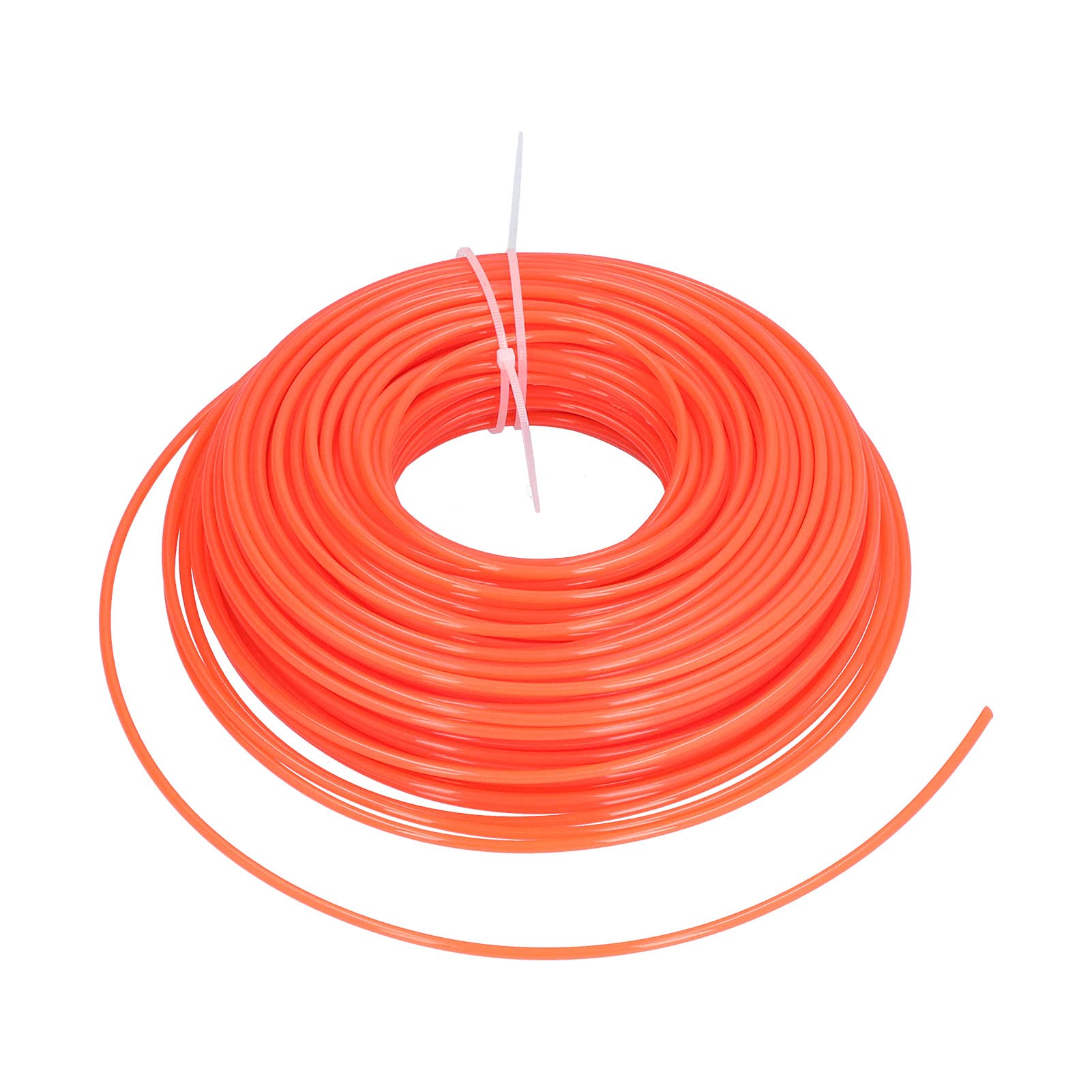 jerss Trimmer Line 3Mm Round Wire Brush Accessory 50M Cutting Machine Grass Cord Wire Brush Cutter Nylon Rope for Orange Sawing Machine Circular Attachments