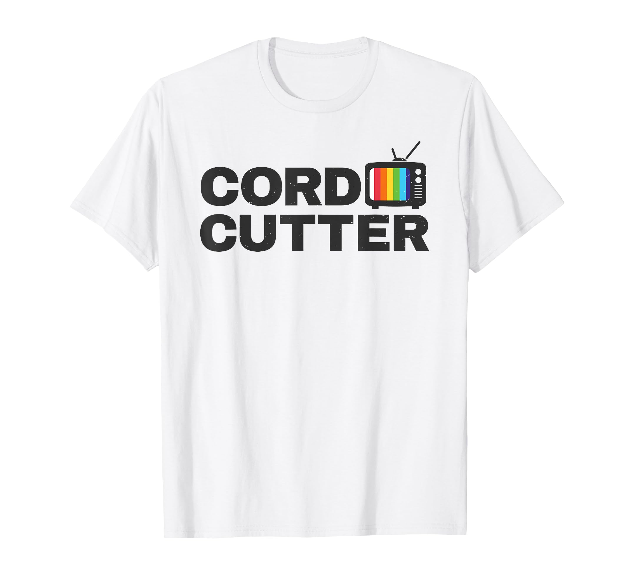 Cord Cutter TV T-Shirt - Cutting the Cable Cord apparel T-Shirt