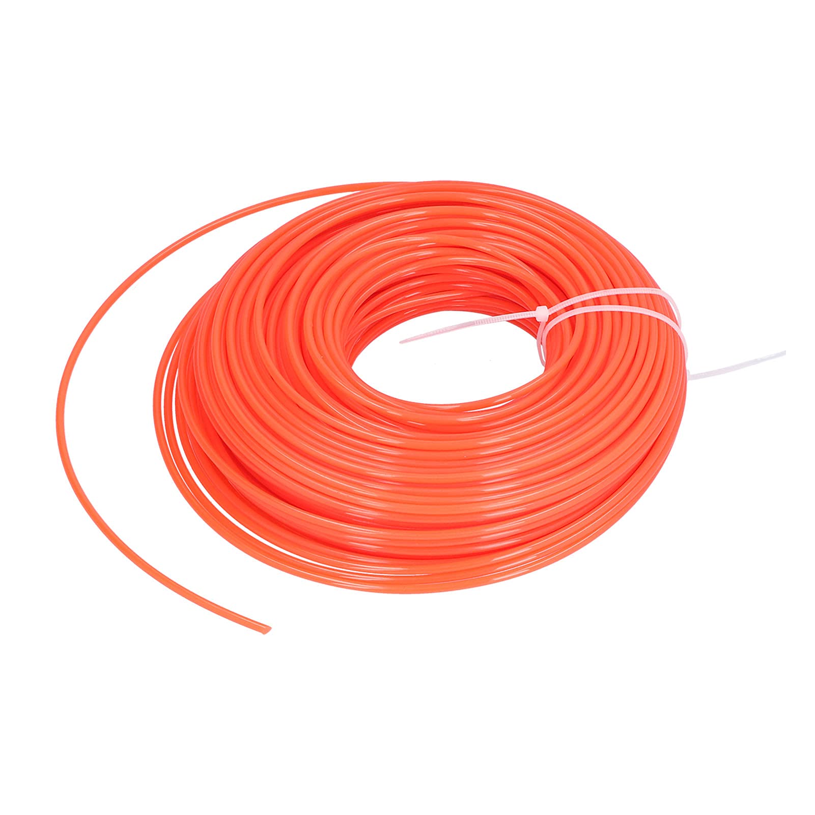 jerss Trimmer Line 3Mm Round Wire Brush Accessory 50M Cutting Machine Grass Cord Wire Brush Cutter Nylon Rope for Orange Sawing Machine Circular Attachments