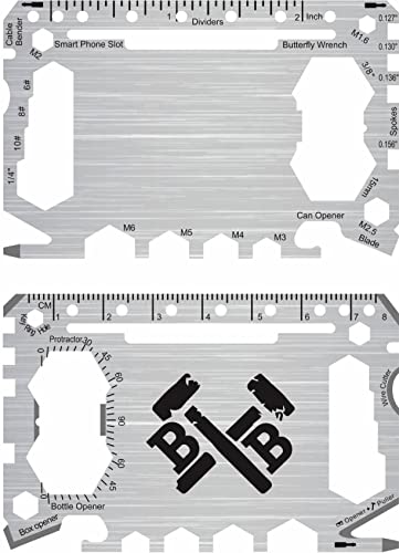 Multi-Purpose Survival Smart Tool - 46 in 1 Credit Card Size Pocket Tool Wallet
