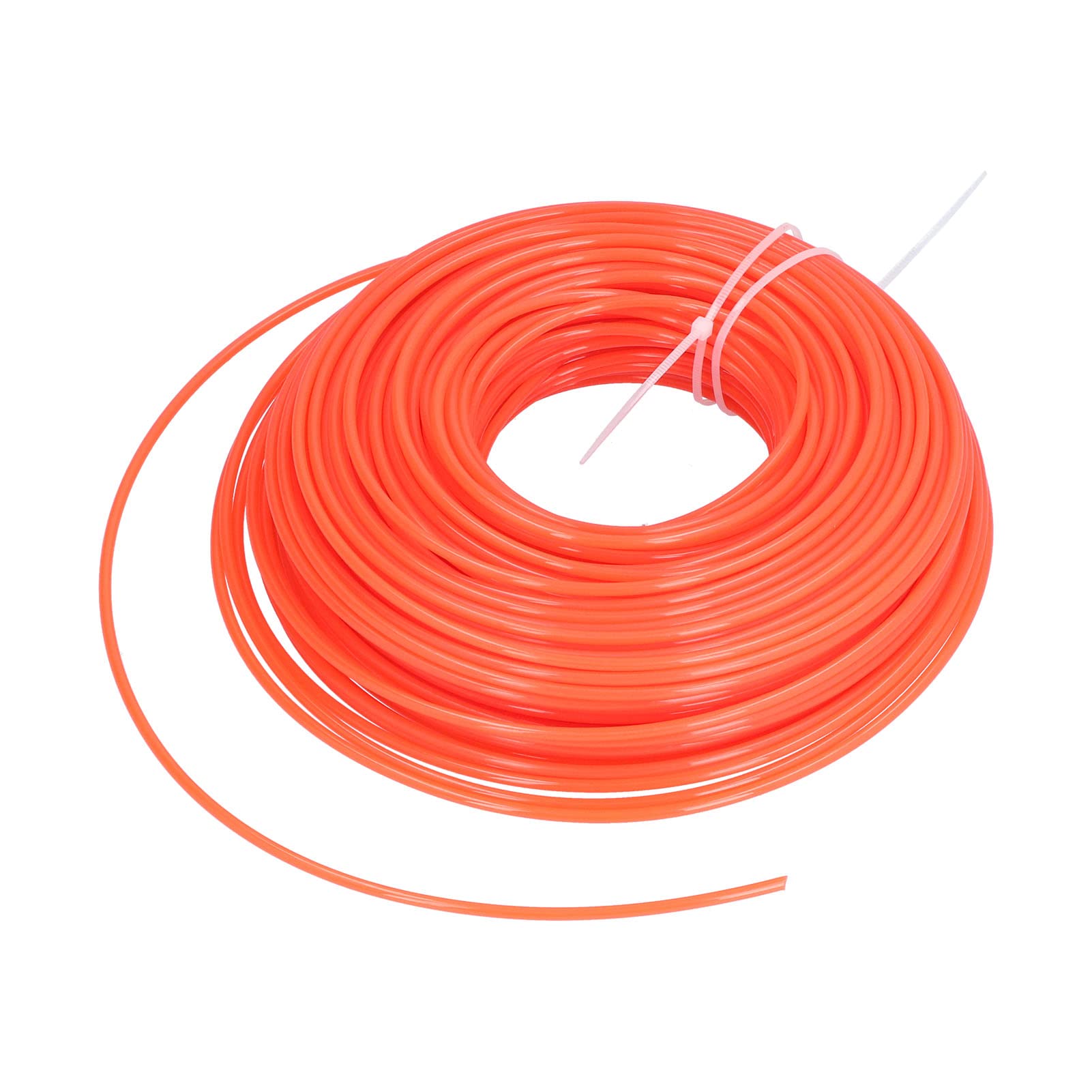 jerss Trimmer Line 3Mm Round Wire Brush Accessory 50M Cutting Machine Grass Cord Wire Brush Cutter Nylon Rope for Orange Sawing Machine Circular Attachments