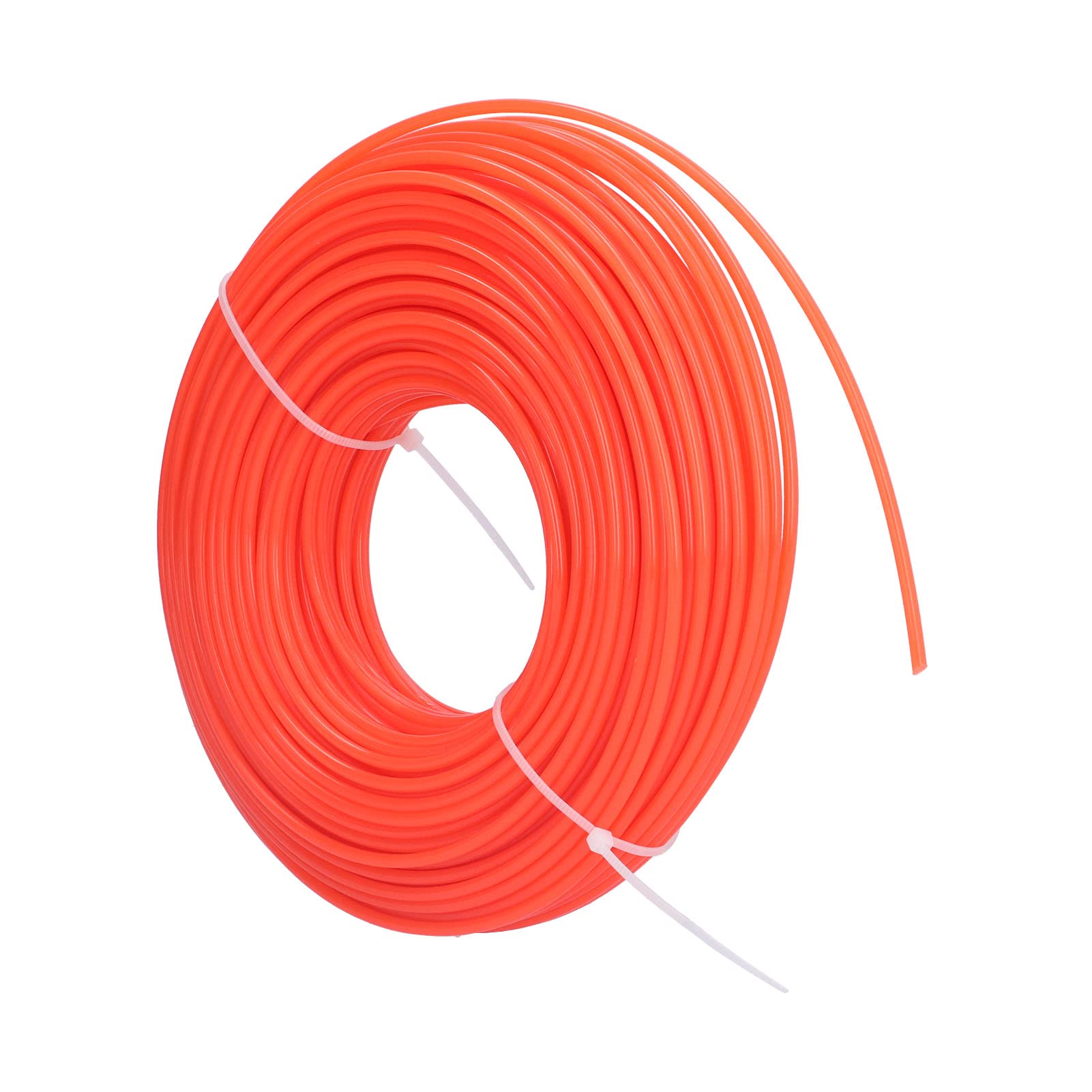 jerss Trimmer Line 3Mm Round Wire Brush Accessory 50M Cutting Machine Grass Cord Wire Brush Cutter Nylon Rope for Orange Sawing Machine Circular Attachments