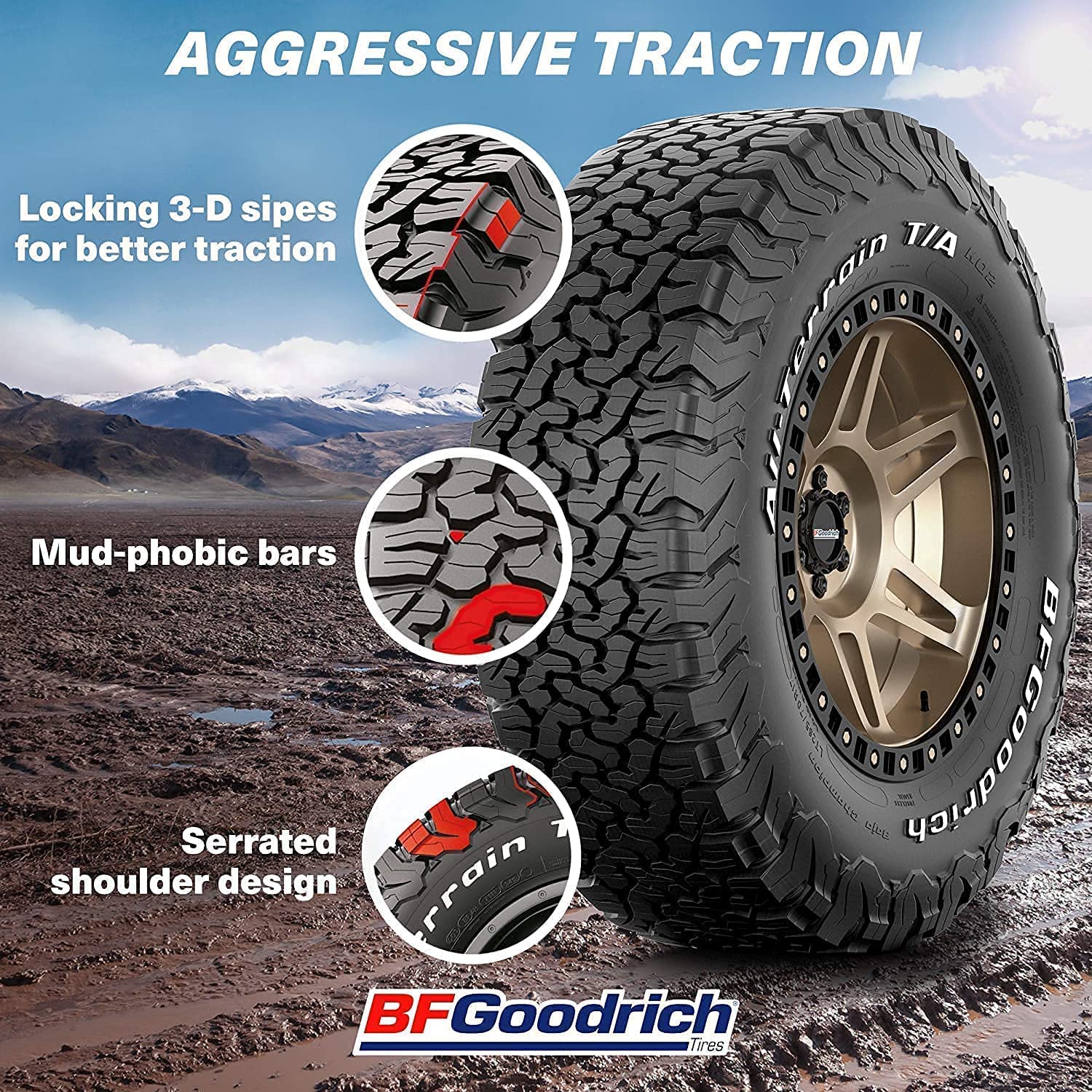 BFGOODRICH ALL-TERRAIN T/A KO2 - LT275/55R20 115/112S D