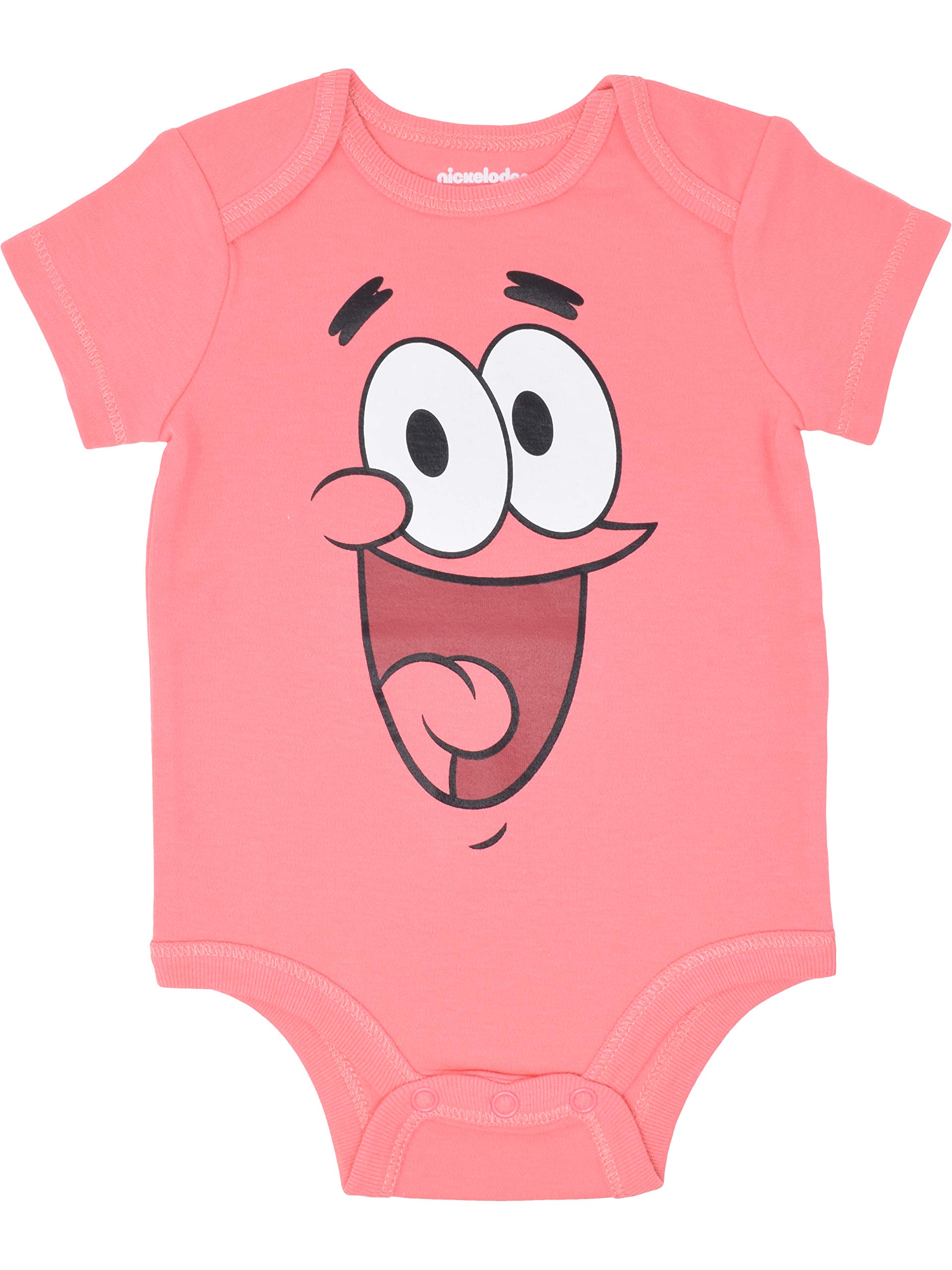 SpongeBob SquarePants Patrick Squidward Newborn Baby Boys 3 Pack Short Sleeve Bodysuits