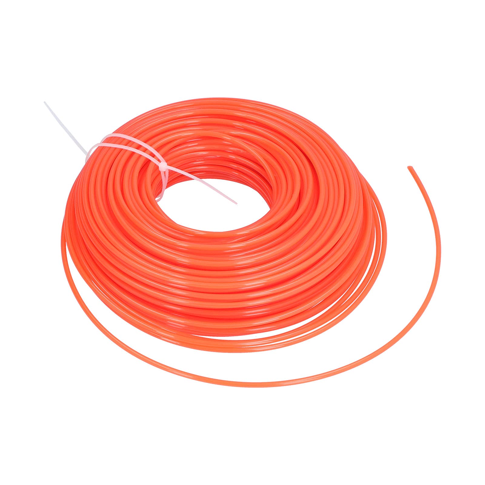 jerss Trimmer Line 3Mm Round Wire Brush Accessory 50M Cutting Machine Grass Cord Wire Brush Cutter Nylon Rope for Orange Sawing Machine Circular Attachments