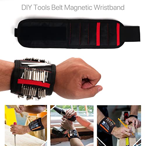 Magnetic Wristband DIY Tools Belt for Holding Screws