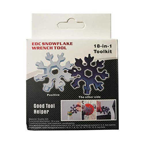 18-in-1 snowflake multi-function tool, snowflake tool, beer opener, great Christmas