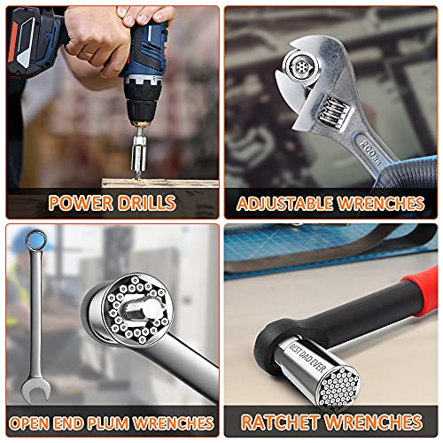 Gifts for Men Dad Stocking Stuffers Universal Socket Tools Sets, Christmas Gifts BEST DAD EVER 13/16-11/32in Multitools Birthday Gifts for Dad Grandpa Mens