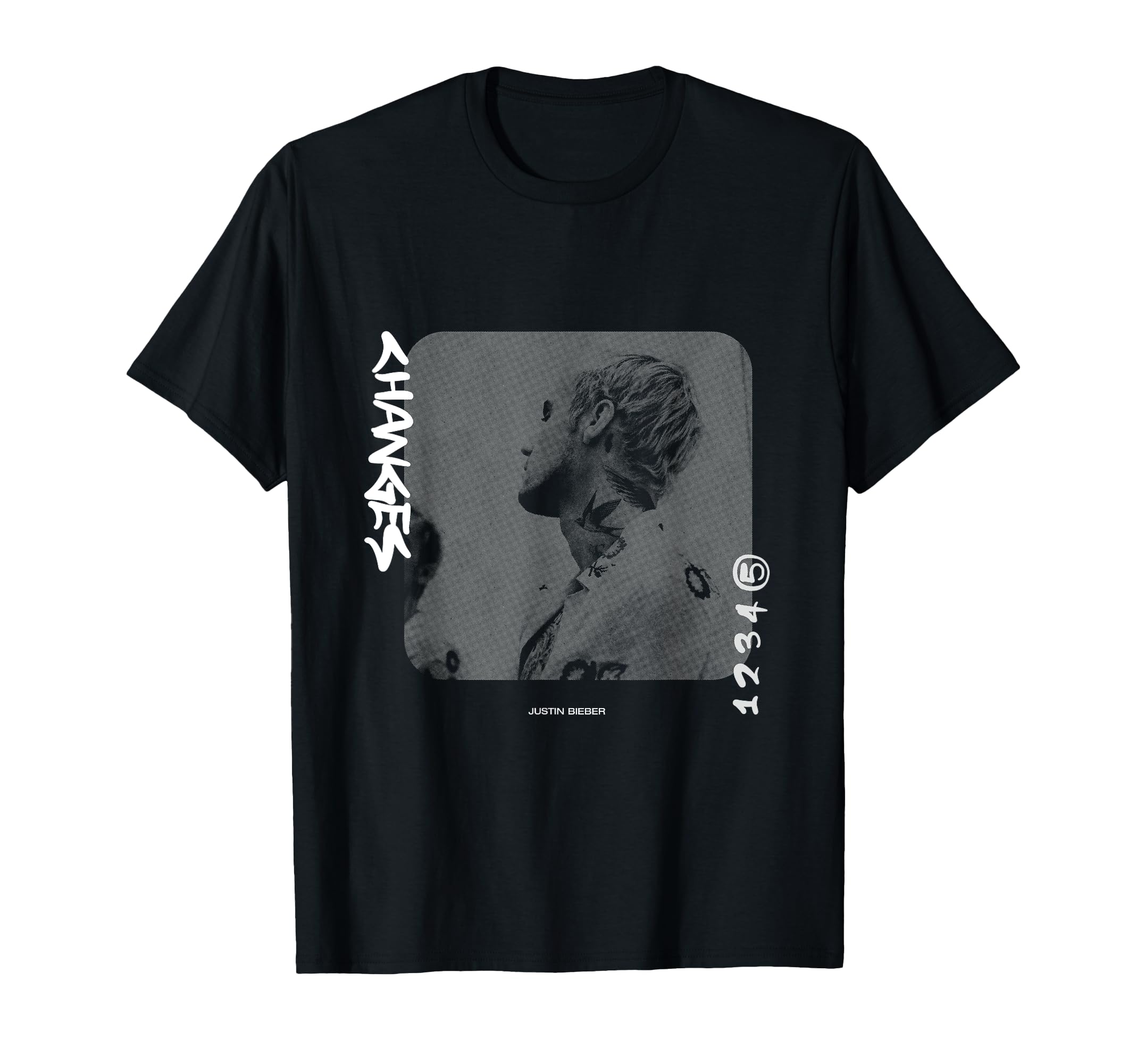 Justin Bieber Changes T-Shirt