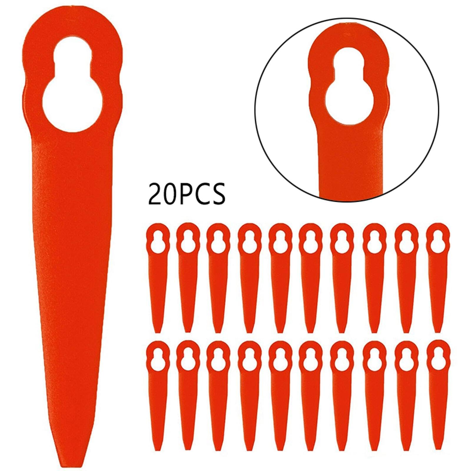 DAGIJIRD 20pcs Plastic Blades Replacement Parts for STIHL FSA 45 Cordless Strimmer Grass Trimmer Head Blades Grass Cutter Blades