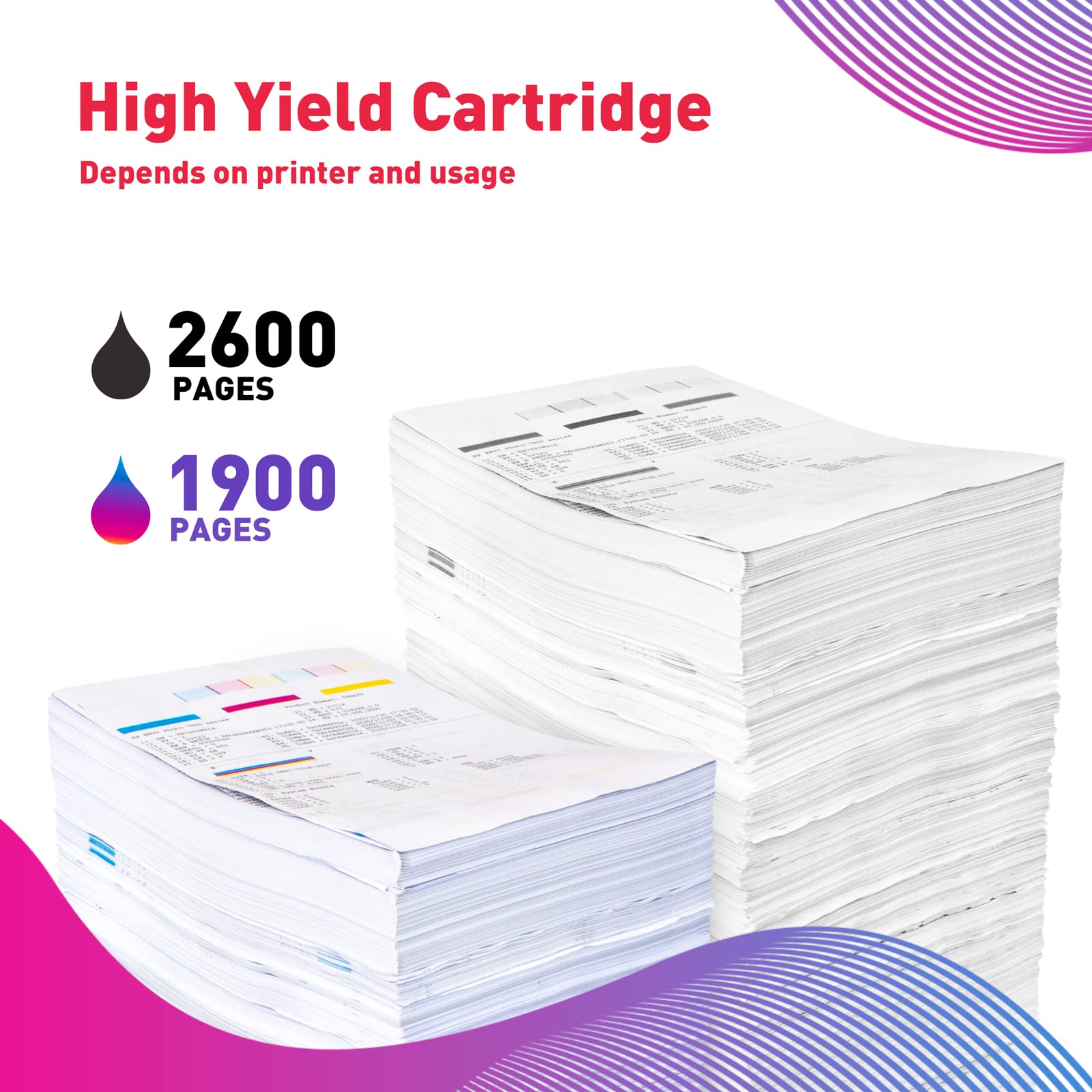 802XL T802XL Ink Cartridge Replacement for Epson 802 Ink cartridges Combo Pack for Epson Workforce Pro WF-4720 WF-4730 WF-4734 WF-4740 EC-4020 EC-4030 EC-4040 (Black/Cyan/Magenta/Yellow, 4PK)