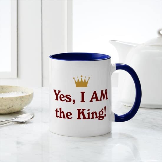 CafePress Yes, I AM The King Mug Ceramic Coffee Mug, Tea Cup 11 oz