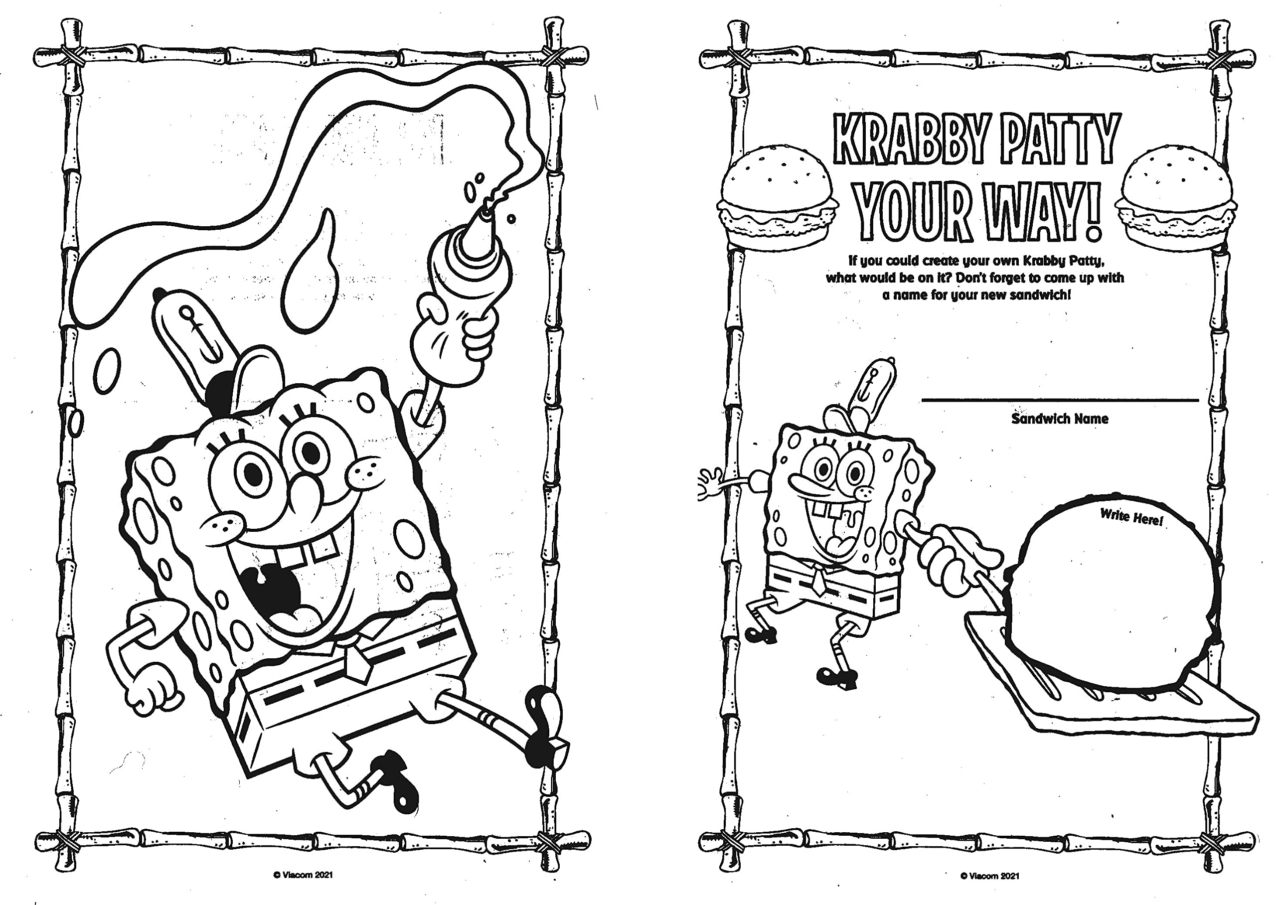 Spongebob Squarepants Coloring Book | Sponge Bob Coloring Books | Spongebob Jumbo Activity Book | Spongebob Book | Multicolor | (Cover May Vary) | Officially Licensed