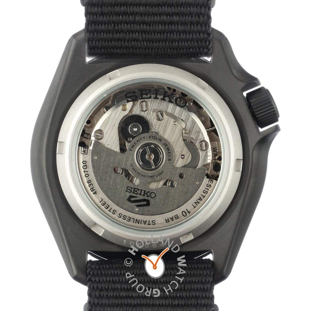 Seiko Analog SRPD55K3, Black/White, Strip