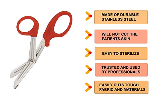 20 pcs EMT Trauma Shear Heavy Duty Assorted Rainbow, Ideal for EMS, Nurse, Medic, Police and Firefighter, Strong Enough to Cut A Penny in Half