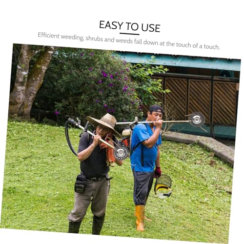 HANABASS 1 Set 8 Wire Wheel Weeding Grass Trimmer Head Wire Grinder Brush Head Corded Lawn Mower Weeding Cutter Trimmer Head White to Rotate Carbon Steel Wire Wired Thread Cutting