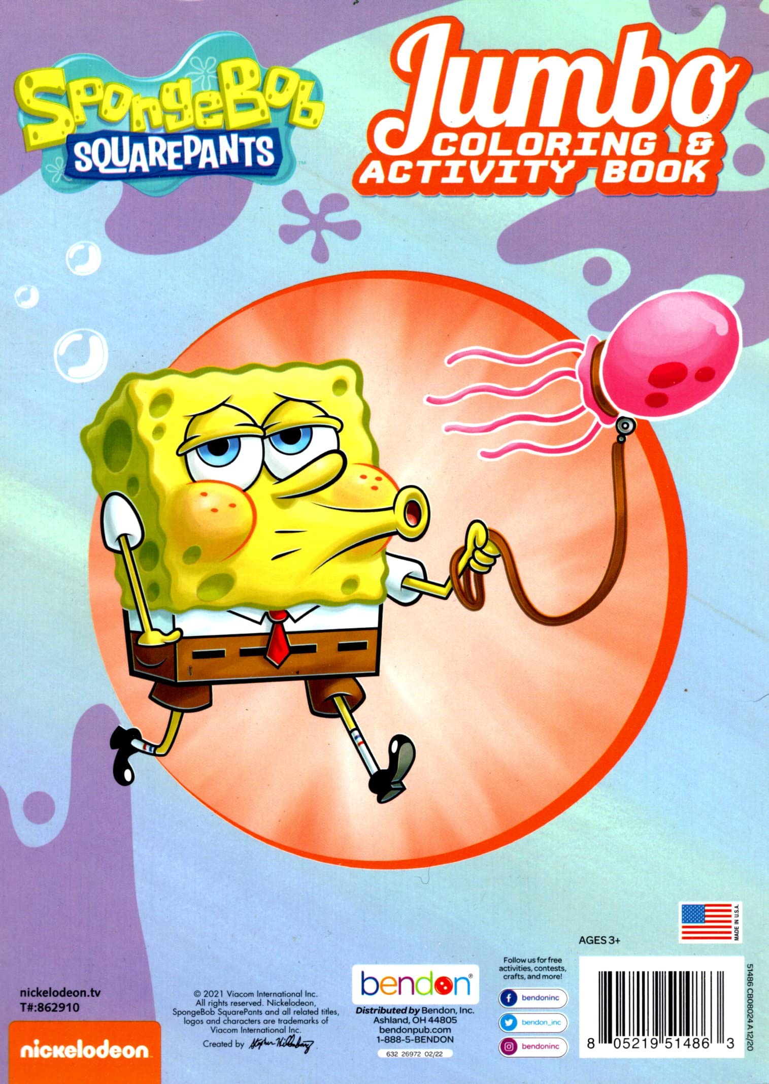 Spongebob Squarepants Coloring Book | Sponge Bob Coloring Books | Spongebob Jumbo Activity Book | Spongebob Book | Multicolor | (Cover May Vary) | Officially Licensed