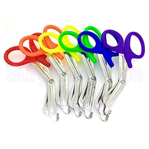 20 pcs EMT Trauma Shear Heavy Duty Assorted Rainbow, Ideal for EMS, Nurse, Medic, Police and Firefighter, Strong Enough to Cut A Penny in Half