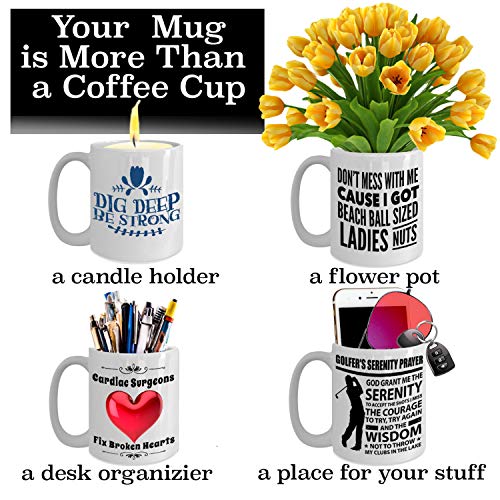 Camper Dad Mug - Dad's Camping - Large Father Coffee Cup - Birthday Anniversary Christmas Gift Stocking Stuffer - Camper Dad Husband Brother Uncle Soon-to-be Dad Co-worker Men